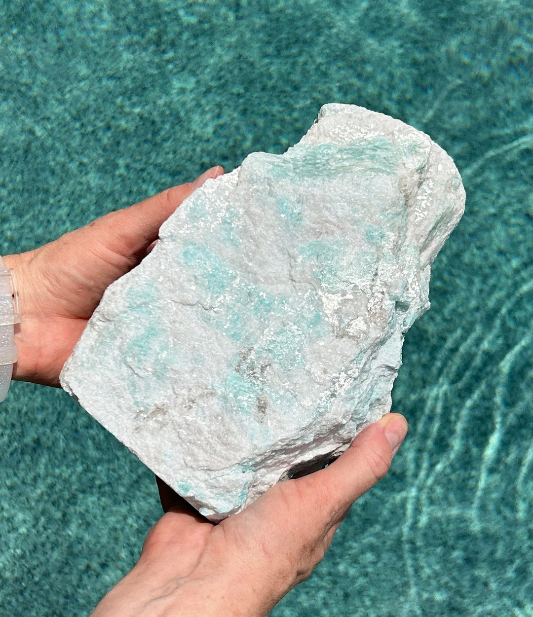 Amazonite - 8 Lbs 4 Oz (3768g) - Rough Amazonite - Cut Base - Amazon ...