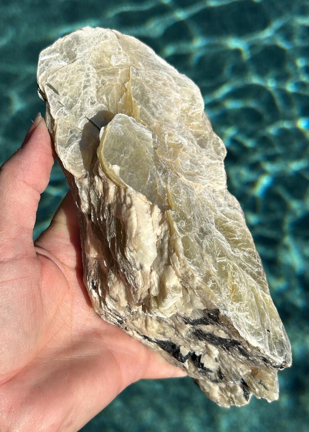 Golden Muscovite Golden Mica 1 Lb 12 Oz 800g Comes With a FREE Display ...