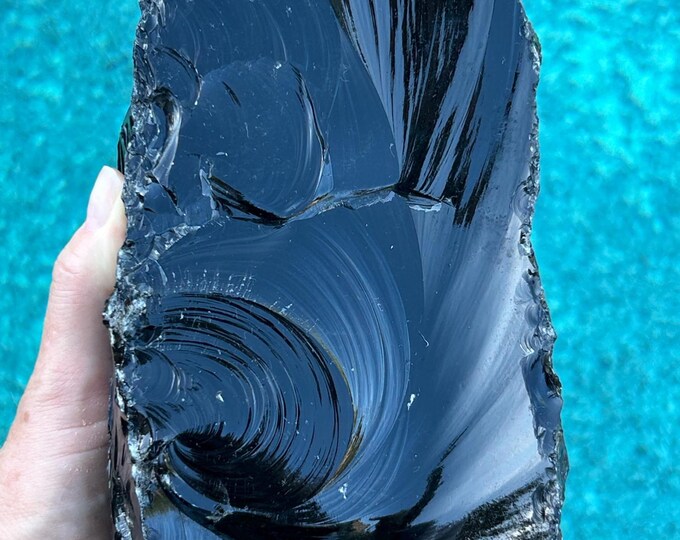 Black Obsidian - 8 Lb 3 Oz (3718g) - Obsidian - Rough Obsidian - Cut ...