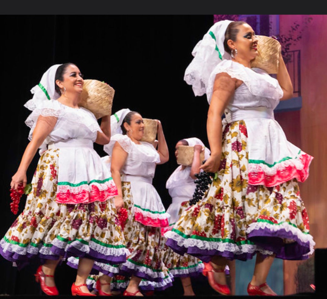 White Folklorico Ruffle Blouse/shirt - Etsy