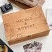 Custom Memory Keepsake Wooden Love Box With Personalization - Wedding ...