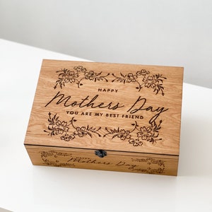 Custom Memory Keepsake Wooden Love Box With Personalization - Wedding ...
