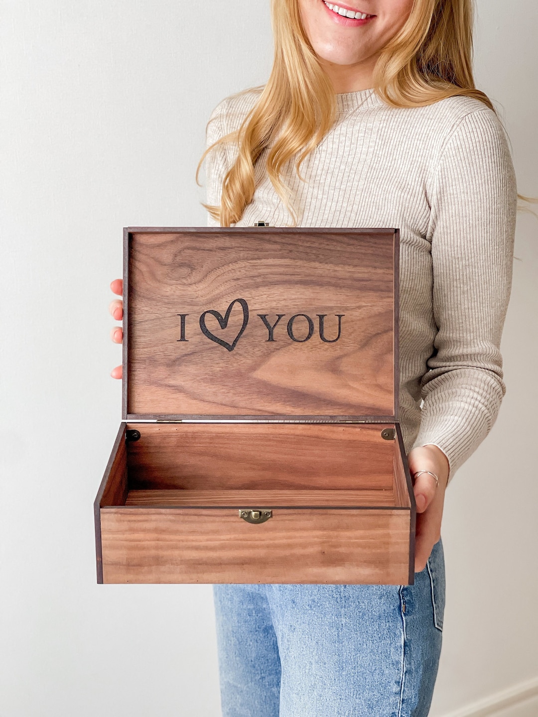 Personalization Custom Memory Keepsake Wooden Love Box Wedding ...