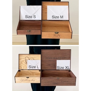 Custom Memory Keepsake Wooden Love Box With Personalization - Christmas ...