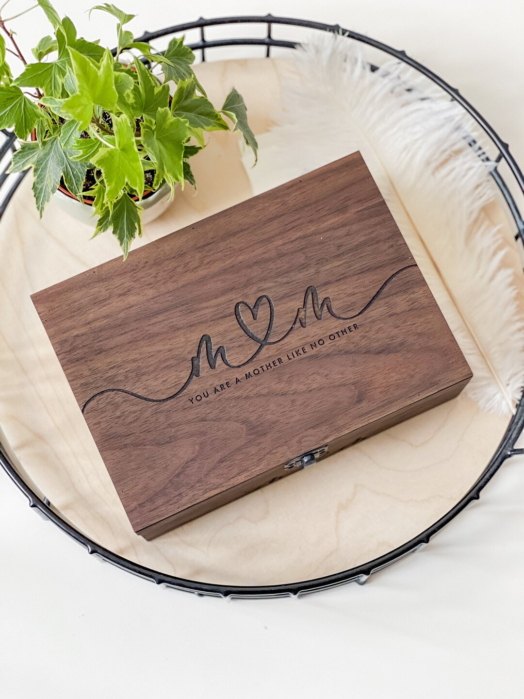 Custom Memory Keepsake Wooden Love Box With Personalization - Wedding ...