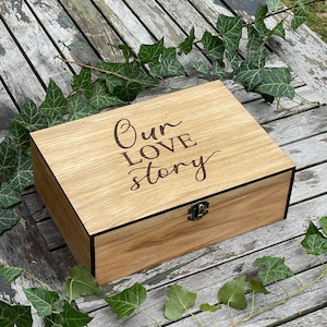 Personalization Custom Memory Keepsake Wooden Love Box Wedding ...