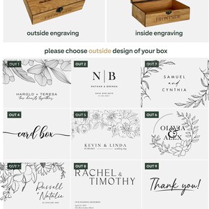 Custom Memory Keepsake Wooden Love Box With Personalization Wedding ...