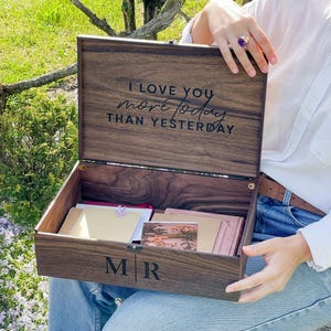 Personalization Custom Memory Keepsake Wooden Love Box Christmas ...