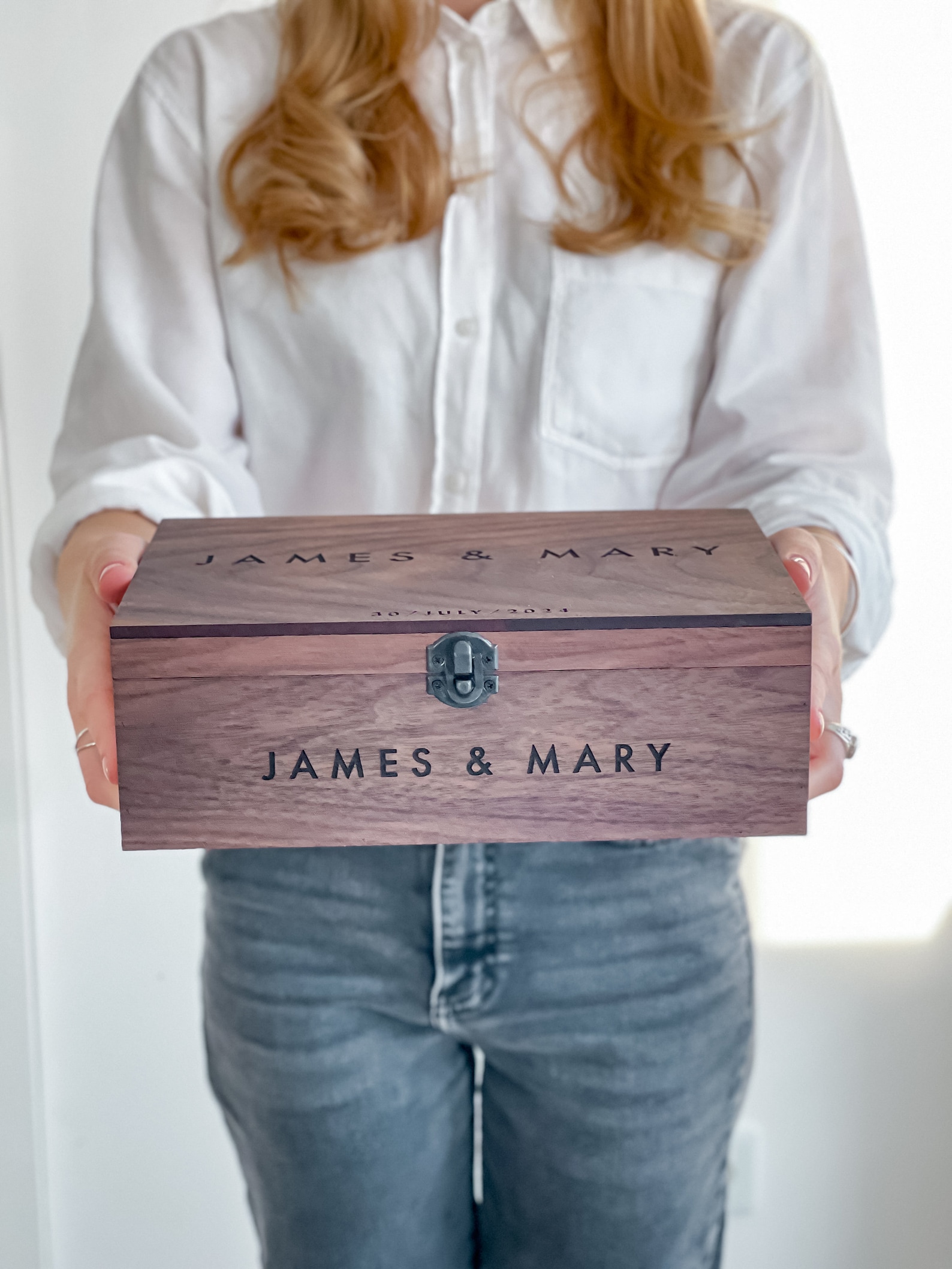 Personalization Custom Memory Keepsake Wooden Love Box With Names ...