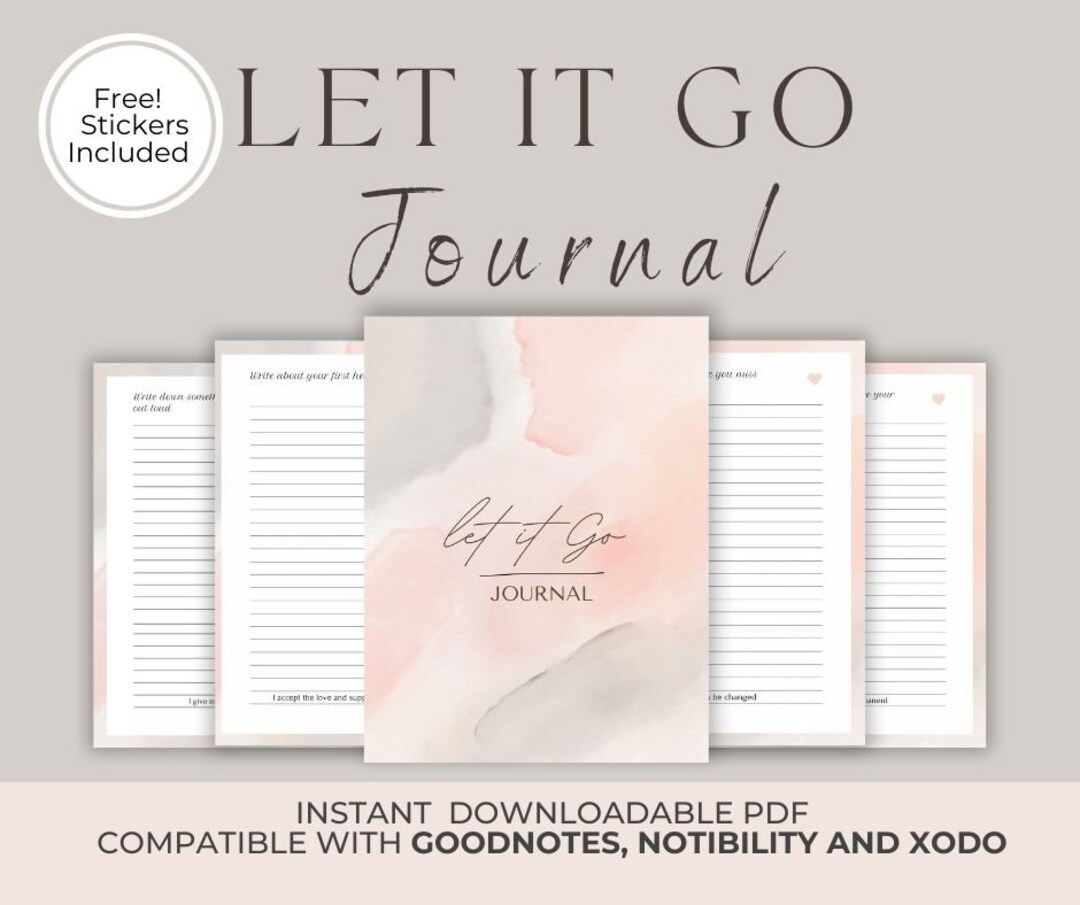 Let It Go Journal, Goodnotes Journal, Digital, Instant Download ...