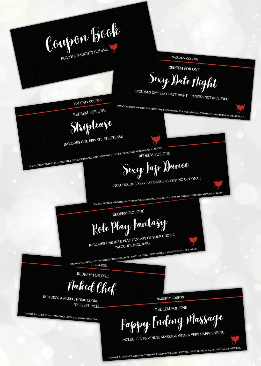 Naughty Coupon Book, Coupon Book, Coupon Template, Love Coupons, Love ...