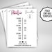 Editable Price List Template Add Your Logo Modern Price List - Etsy