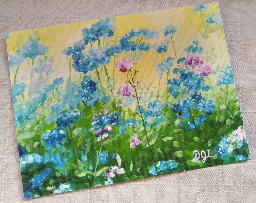 Forget-me-nots Print 6x8 Inches - Etsy