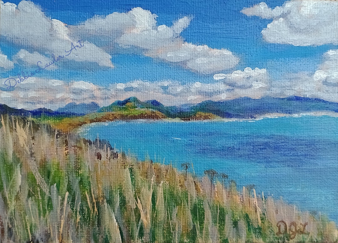 Welsh Seascape Original Painting; Criccieth Castle Tremadog Bay ...