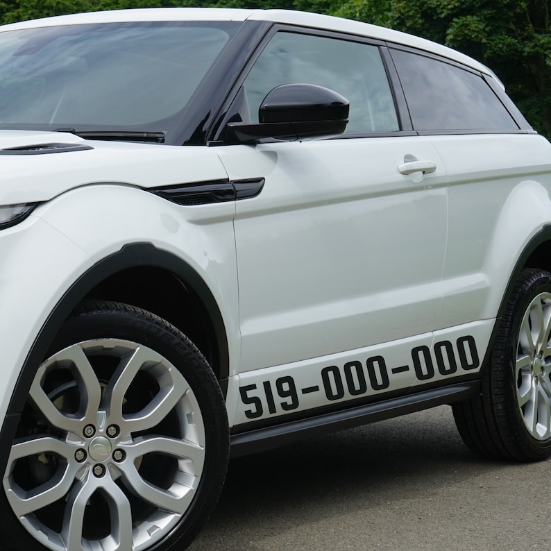 Mobile Number Sticker choose Your Font, Colour, Size for This Phone ...