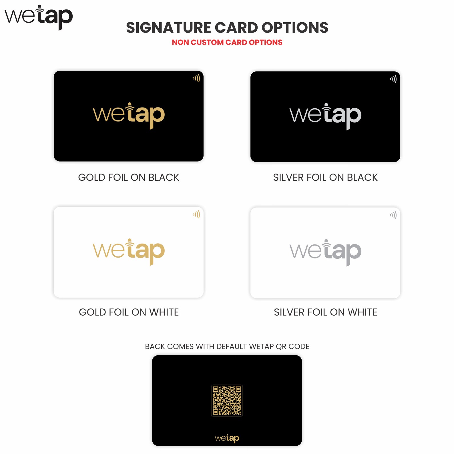 Wetap Digital Business Card NFC Enabled Card Share Contact - Etsy