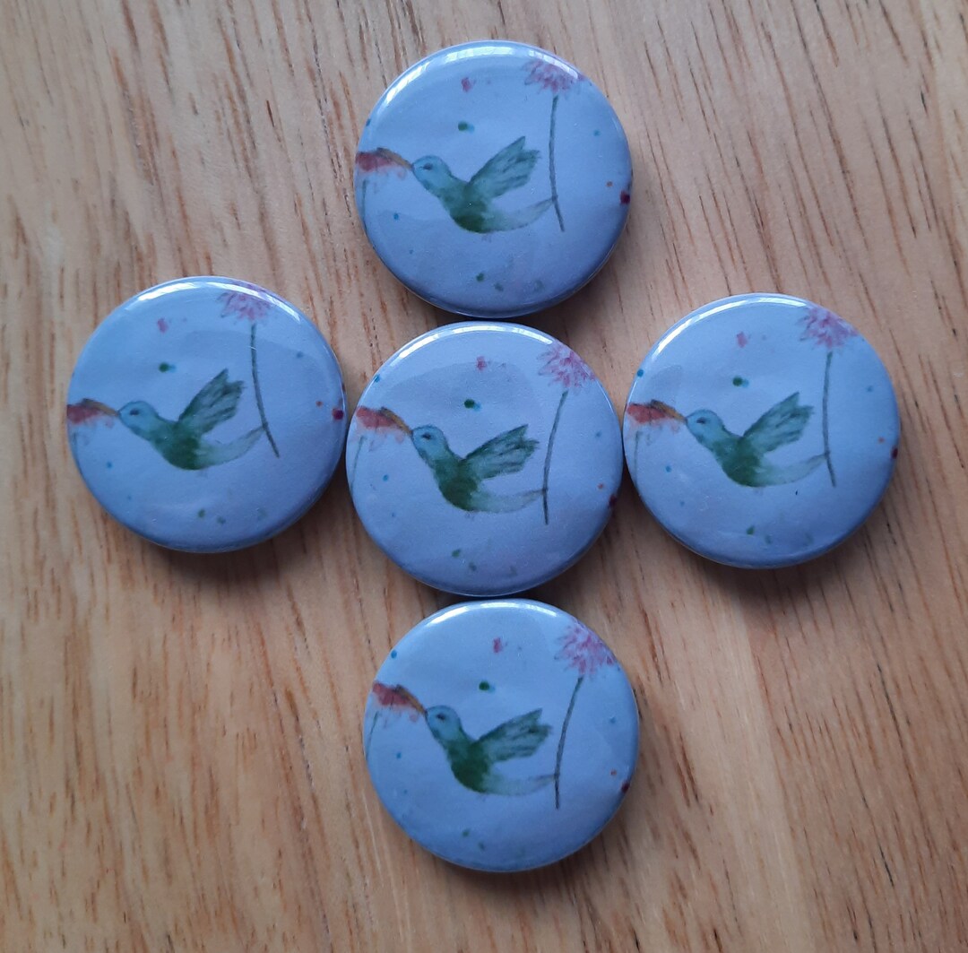 5 Small Hummingbird Fridge Magnets - Etsy