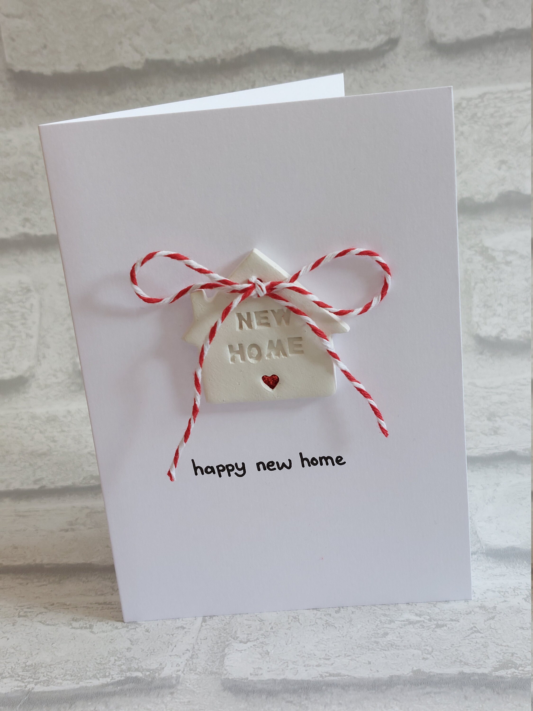 New Home Card With Clay Keepsake - Etsy UK