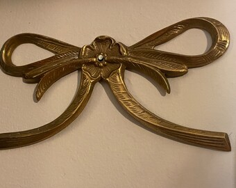 Brass Bow Wall Decor - Etsy