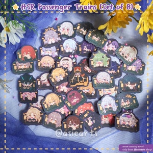 Honkai Star Rail HSR Passenger Train Vinyl Waterproof Stickers (sets ...