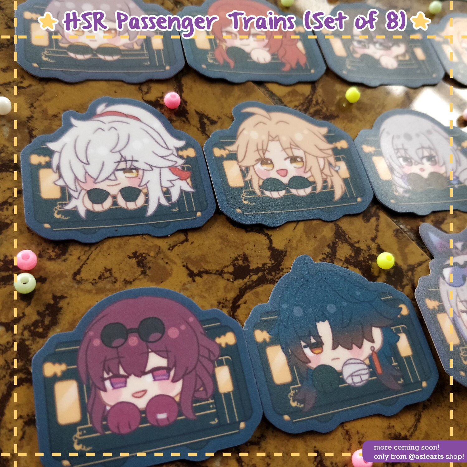Honkai Star Rail HSR Passenger Train Vinyl Waterproof Stickers sets - Etsy