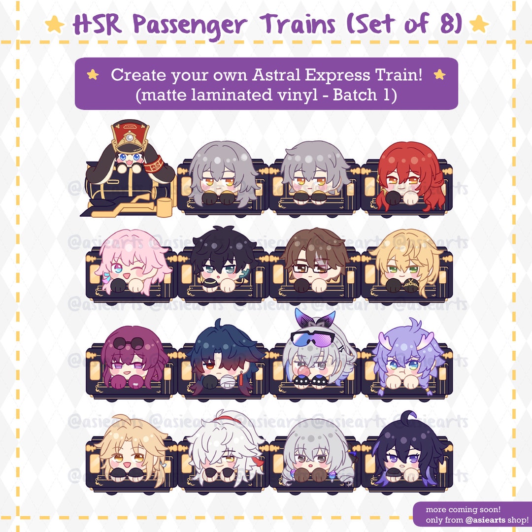 Honkai Star Rail HSR Passenger Train Vinyl Waterproof Stickers - Etsy