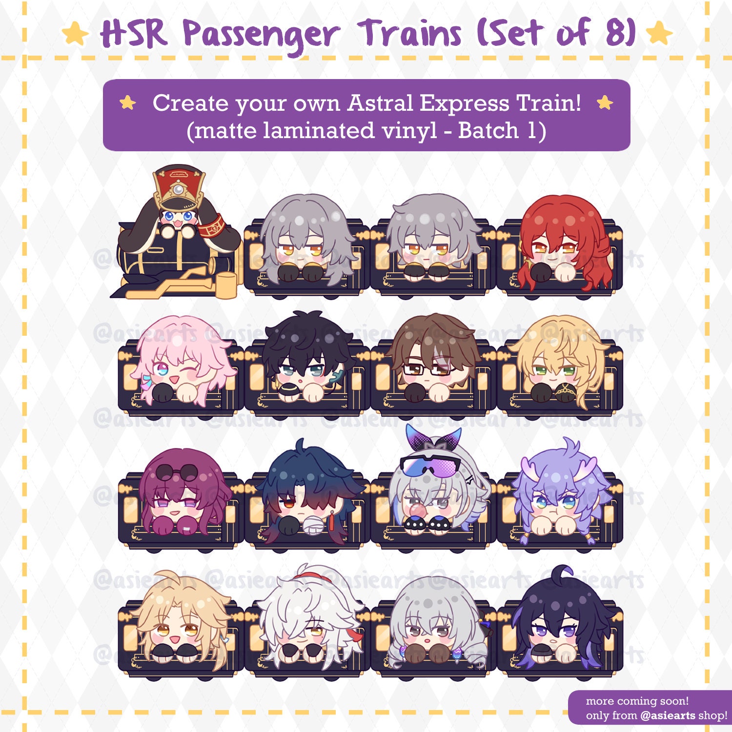 Honkai Star Rail HSR Passenger Train Vinyl Waterproof Stickers - Etsy ...