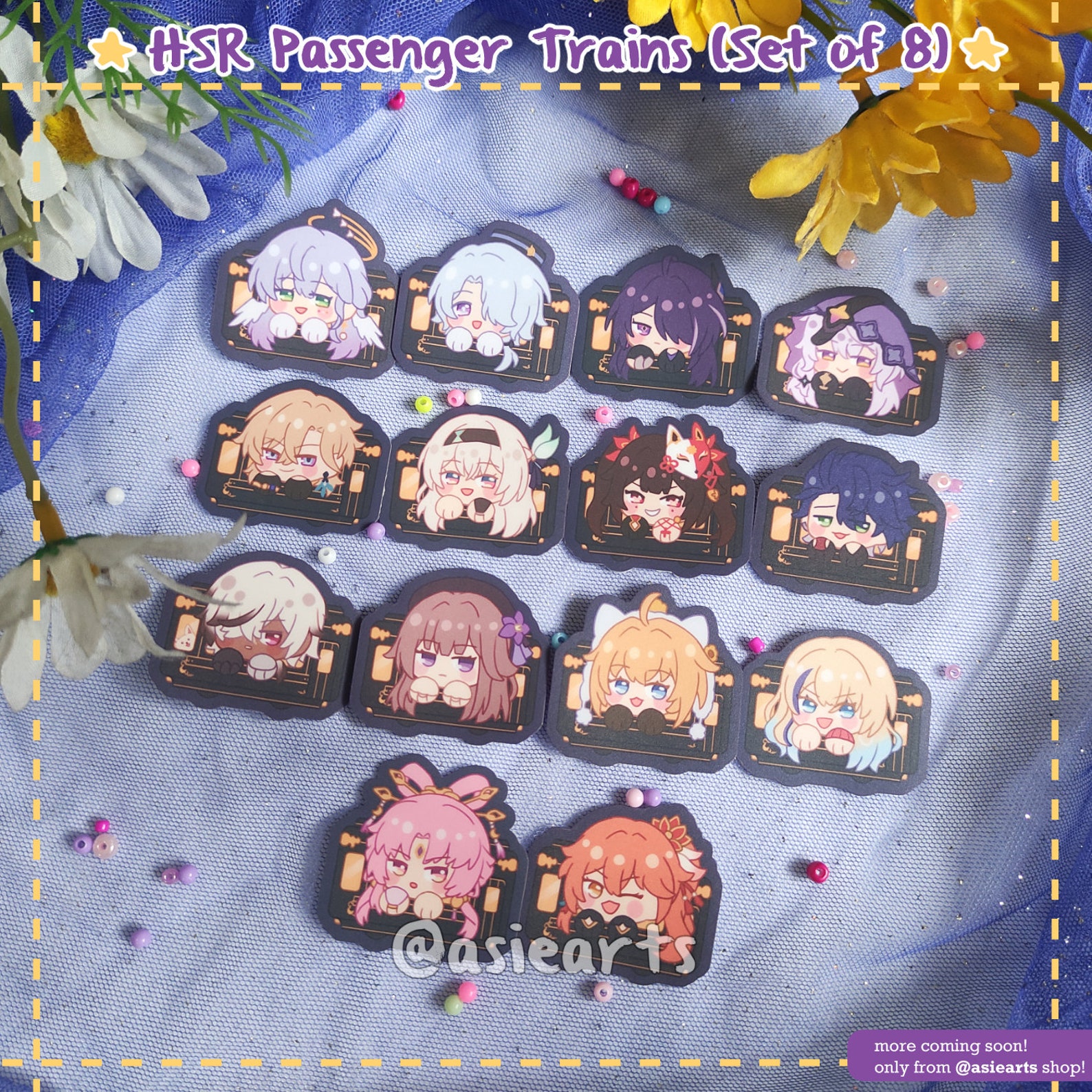 Honkai Star Rail HSR Passenger Train Vinyl Waterproof Stickers sets - Etsy