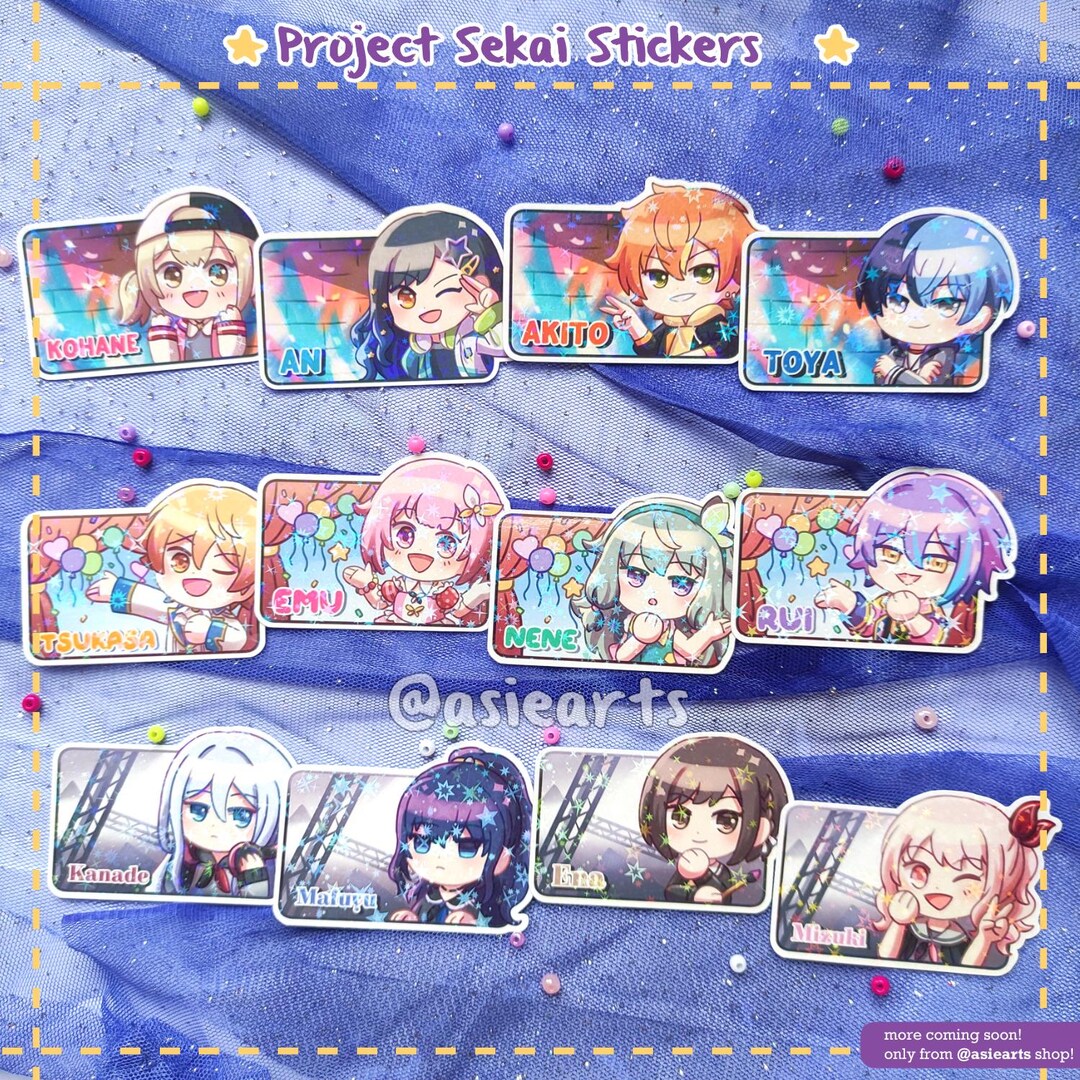 Project Sekai Colorful Stage Die-cut Star Holo Waterproof Vinyl ...