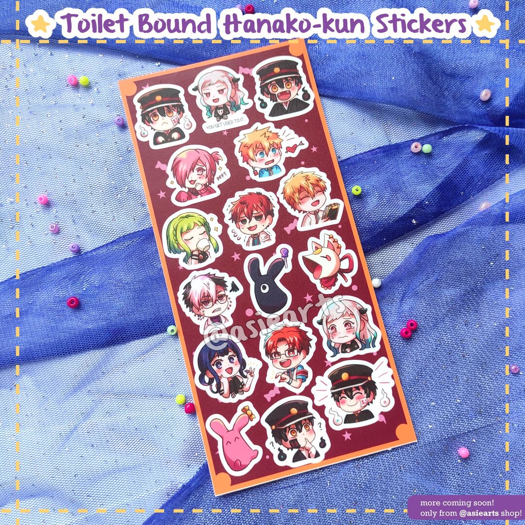 Toilet Bound Jibaku Shounen Hanako-kun Vinyl Waterproof Matte Sticker ...