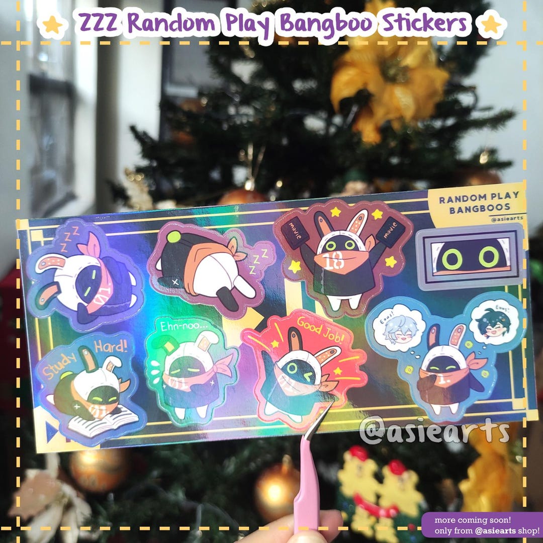 Zenless Zone Zero Random Play Bangboo Holo Sticker Sheet - Etsy