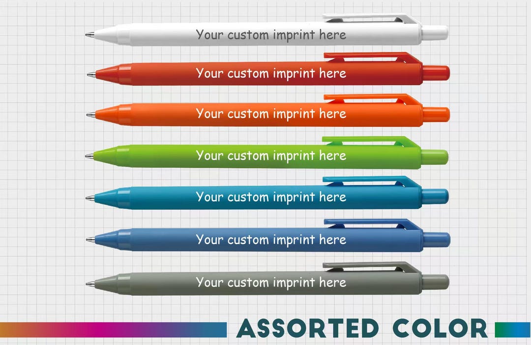 Custom Business Gel Pens: Bulk Promotional Pens With Logo - Etsy