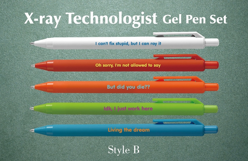 X Ray Technologist Pens x-ray Tech Gift Pens rad Tech Week - Etsy