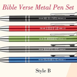 Personalized Bible Verse Metal Stylus Pen, Custom Bible Verse Pen Gift ...