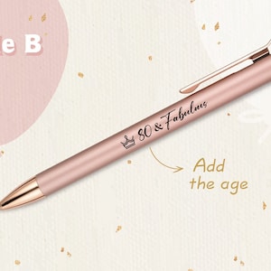 10 Personalized Metal Birthday Pens. Birthday Party Favor Pen, Birthday ...