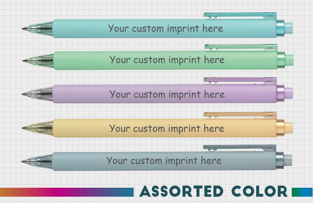 200 or 300 Promotional Pens, Custom Business Gel Pens, Bulk Custom Pen ...