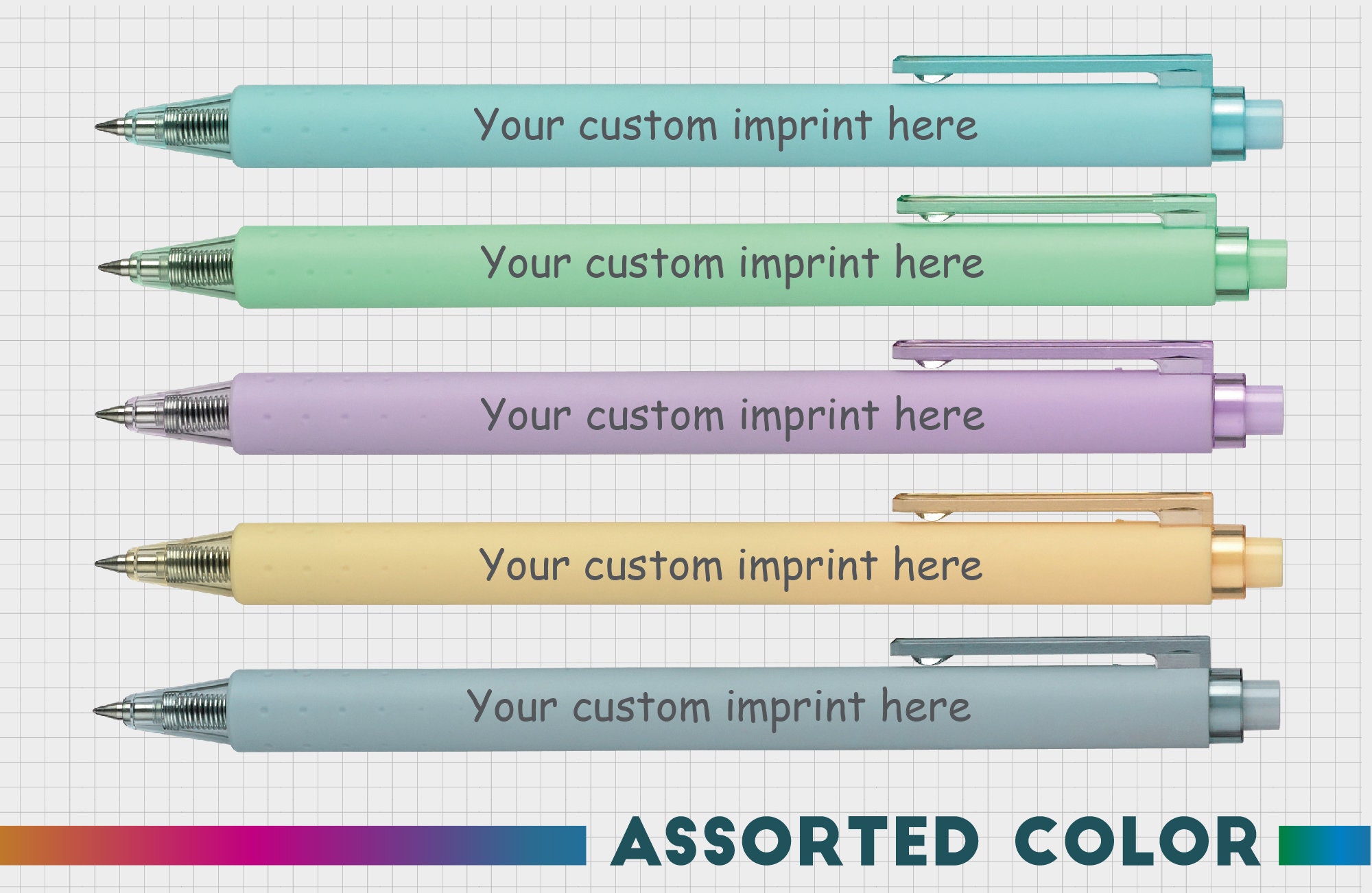 Custom Gel Pens: Bulk Promotional Pens With Logo - Etsy