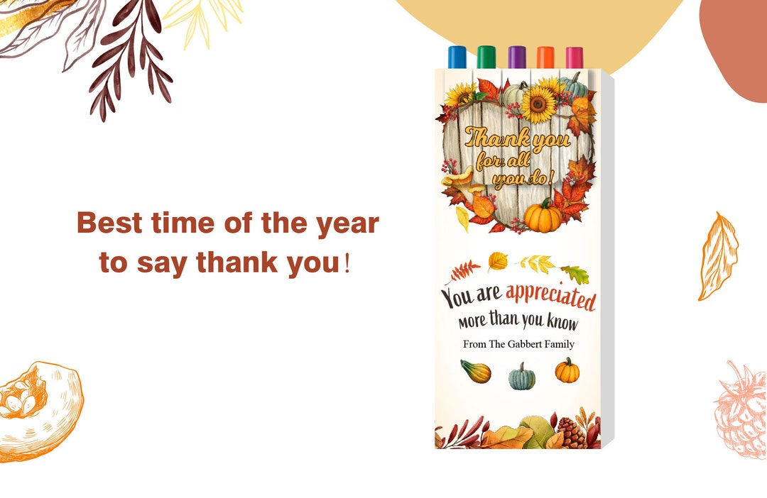 Thank You Pen ,thanksgiving Gift Pen, Personalized Color Gel Pen Set ...