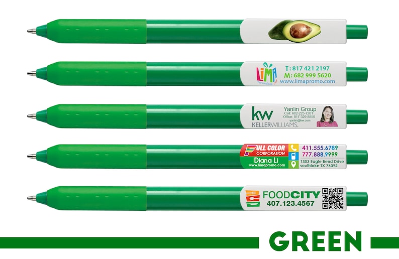 250 Custom Business Pens: Full Color Logo Imprint - Etsy