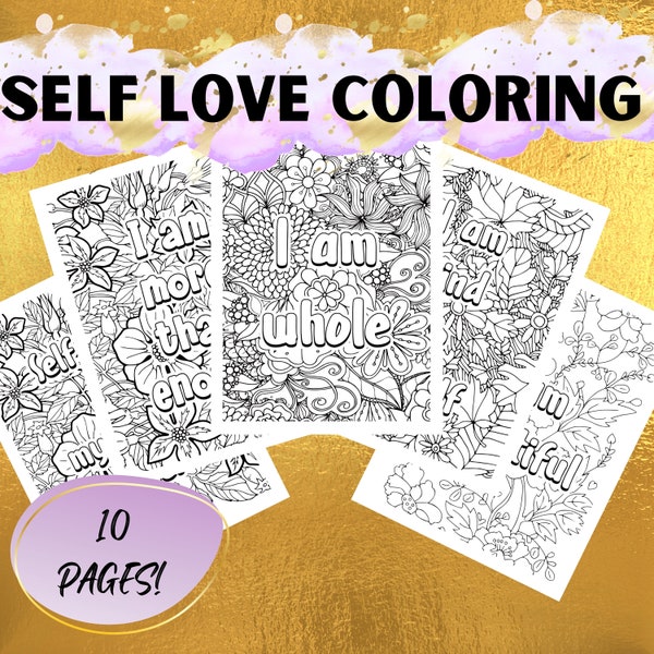 Self Love Coloring - Etsy