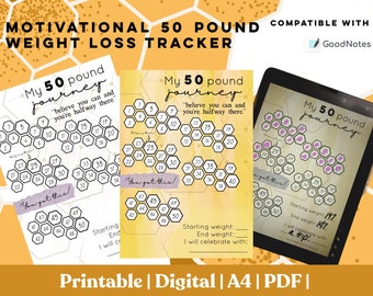 Goal Honeycomb Tracker - Etsy