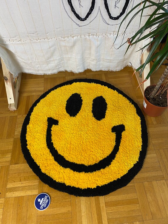 Smiley Face Rug Custom Rug Streetwear | Etsy UK