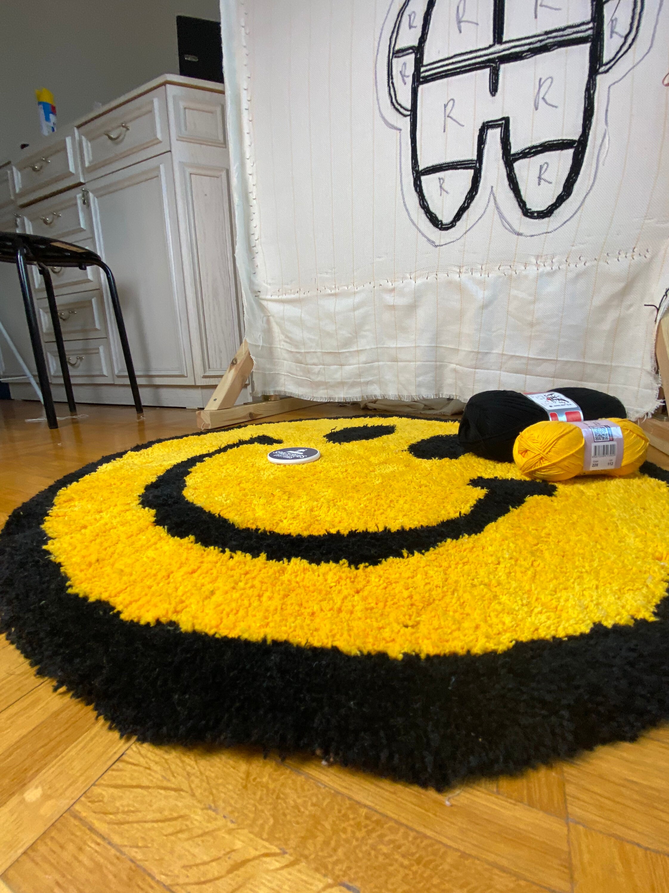Smiley Face Rug Custom Rug Streetwear - Etsy UK
