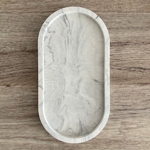 Decorative Marble Oval Tray, Round Pot or Coasters (trinket Dish ...
