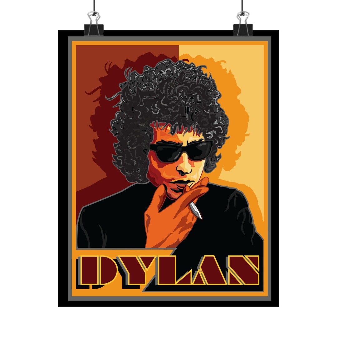 BOB DYLAN Giclee Print, Music Poet Songwriter Legend, Matte Vertical ...
