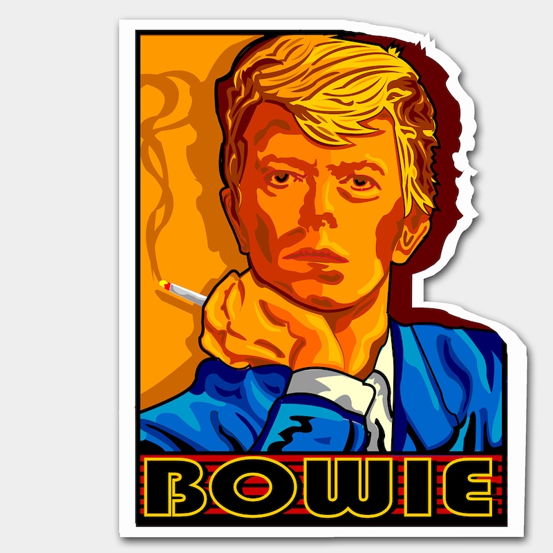 David Bowie Sticker - Etsy
