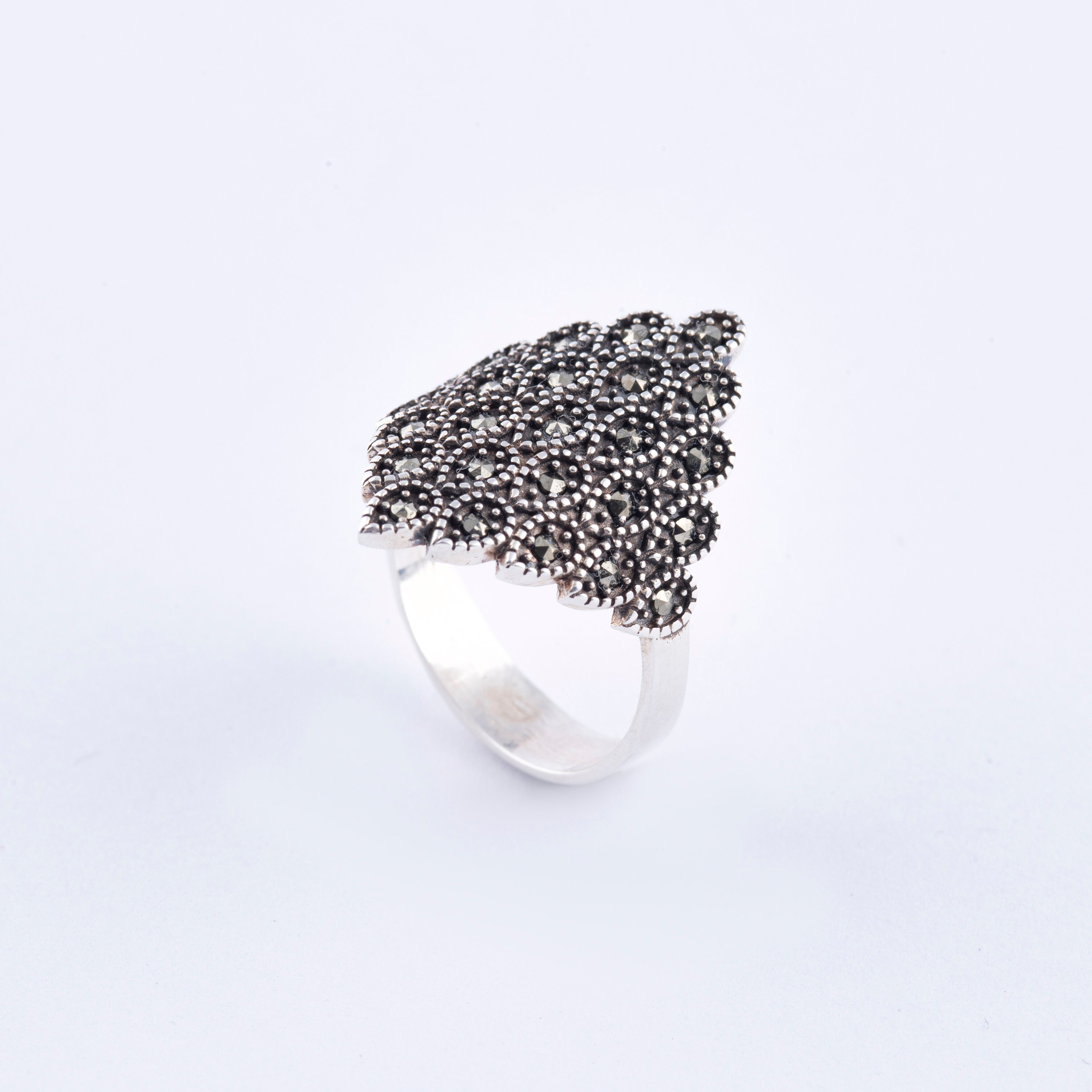 Rhombus Ring Sterling Silver 925 Women Original Lozenge Ring Ring With ...