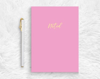 Hot Pink Notebook - Etsy