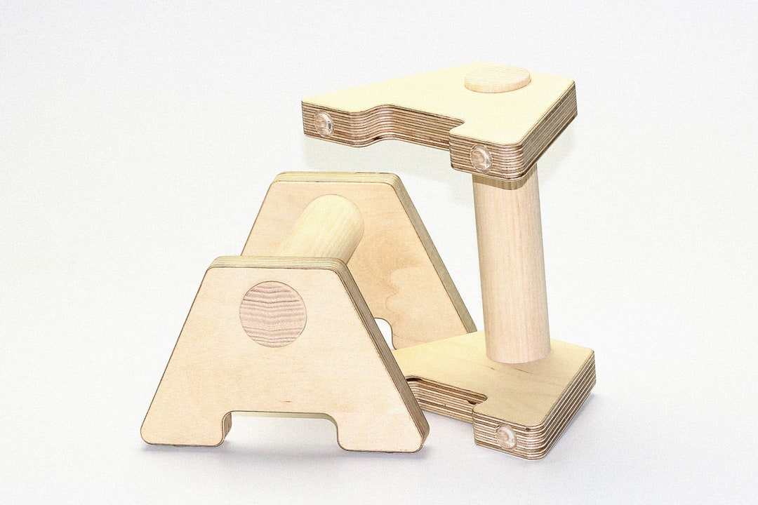 Parallettes Wood Push-up Handles Gymnastics Handstand Handles Parallel ...