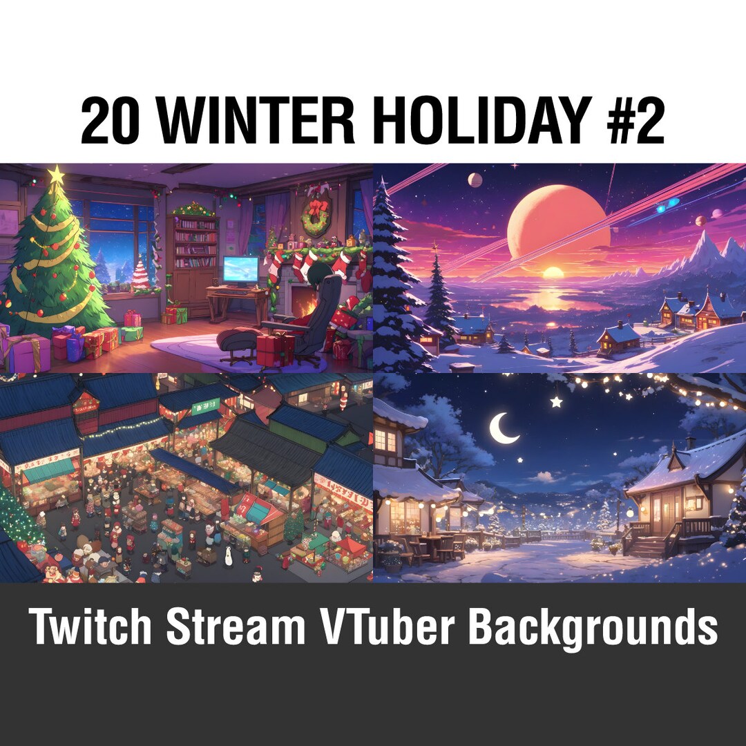 Vtuber Stream Background Screens Winter Cozy Christmas Pack 2 - Etsy ...